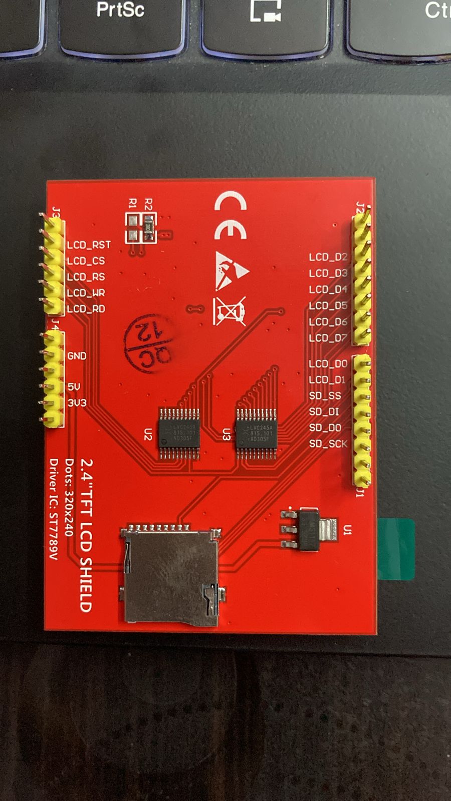 2 4 Tft Lcd Shield St7789v With Wemos D1 Mini Esp8266 General