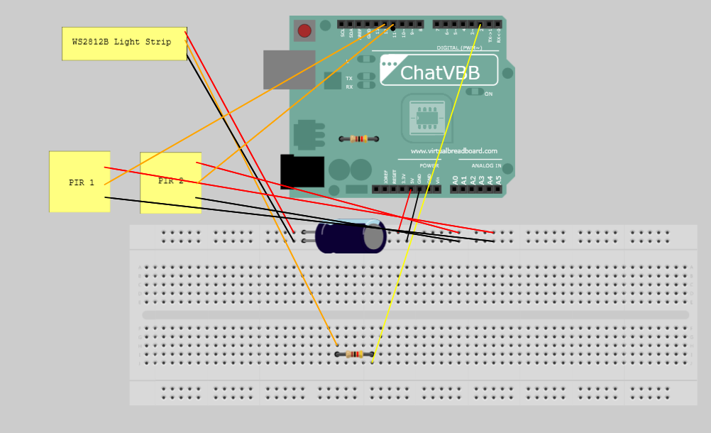 Stair Lights with PIR at either end - Programming - Arduino Forum