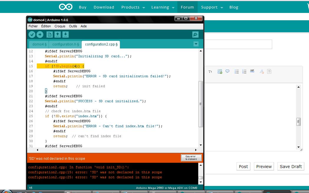 coder en plusieurs fichiers - Français - Arduino Forum