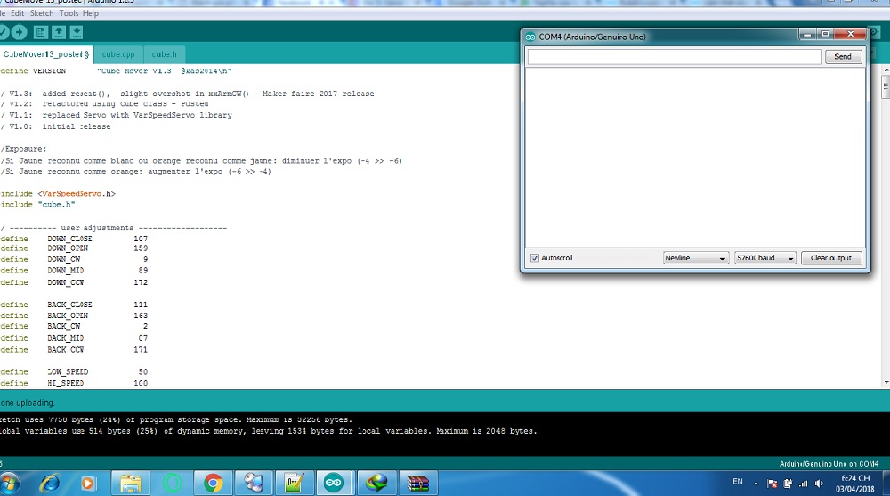 Rubik's cube Robot solver - Page 26 - Robotics - Arduino Forum