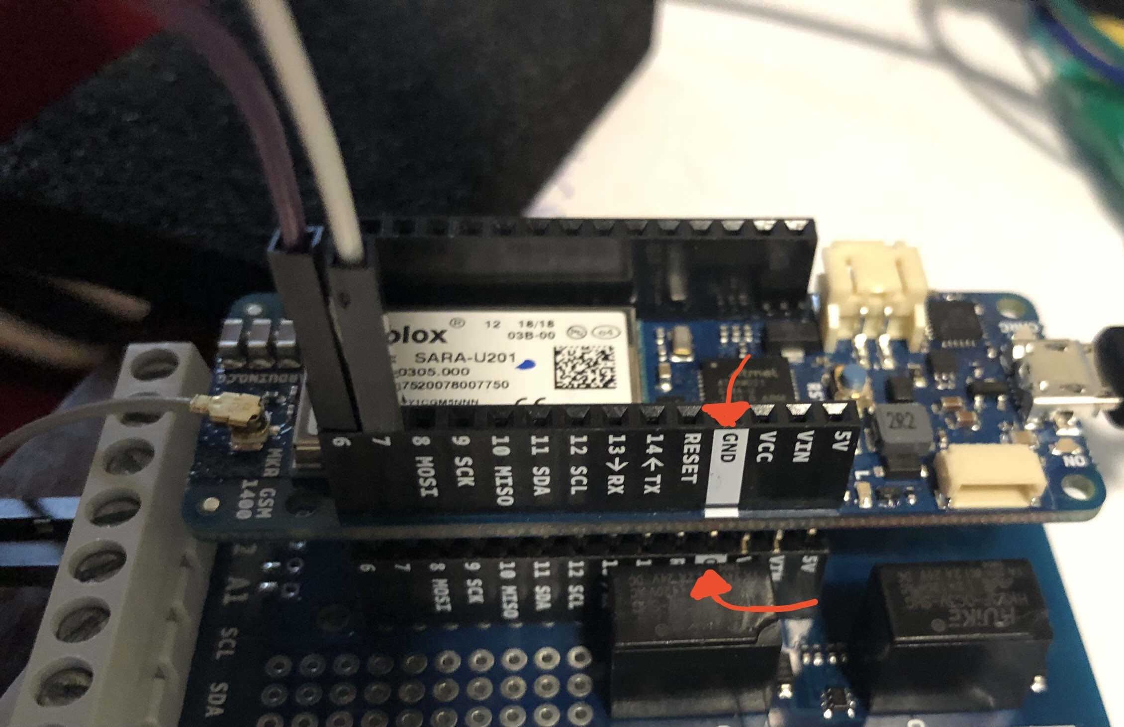 MKR GSM 1400 and MKR Relay Proto Board with 12V Actuator - General ...