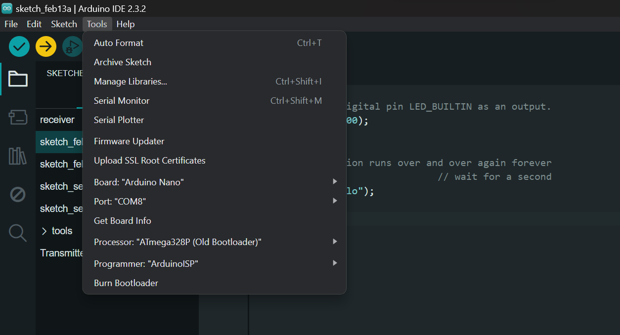 Regarding problem with my arduino nano - Avrdude, stk500, Bootloader ...