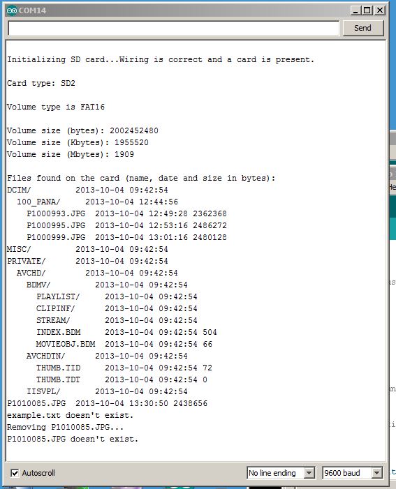 Sd Card Logger Shield Can Read Card Ok But I Cant Delete Or Write File Storage Arduino
