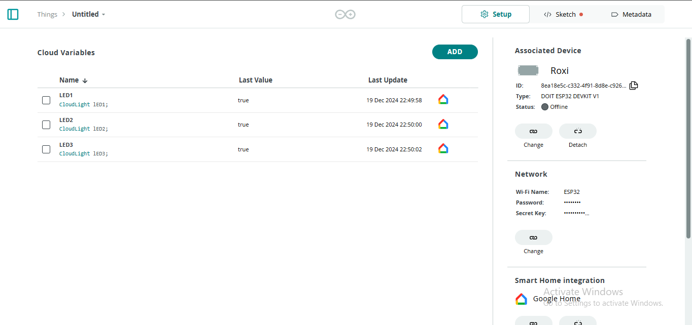Help me find the solution. The code is correct, and the Switch settings on the dashboard are ...