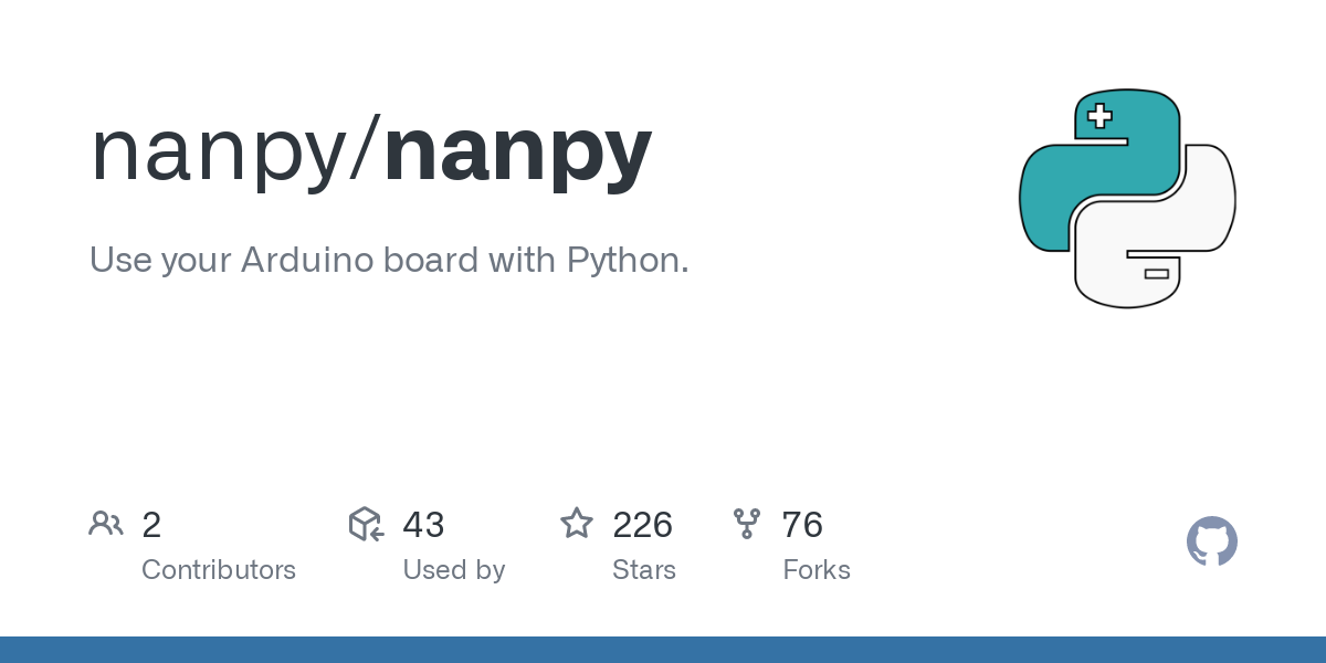 Nanpy library issues - Programming - Arduino Forum