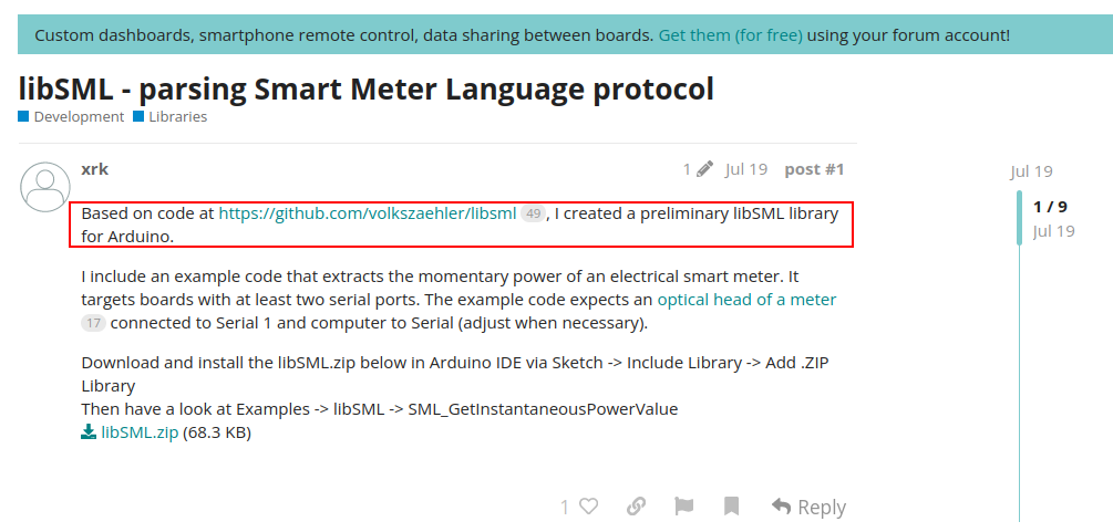 Hello World SML-Protokoll auslesen - Page 5 - Deutsch - Arduino Forum