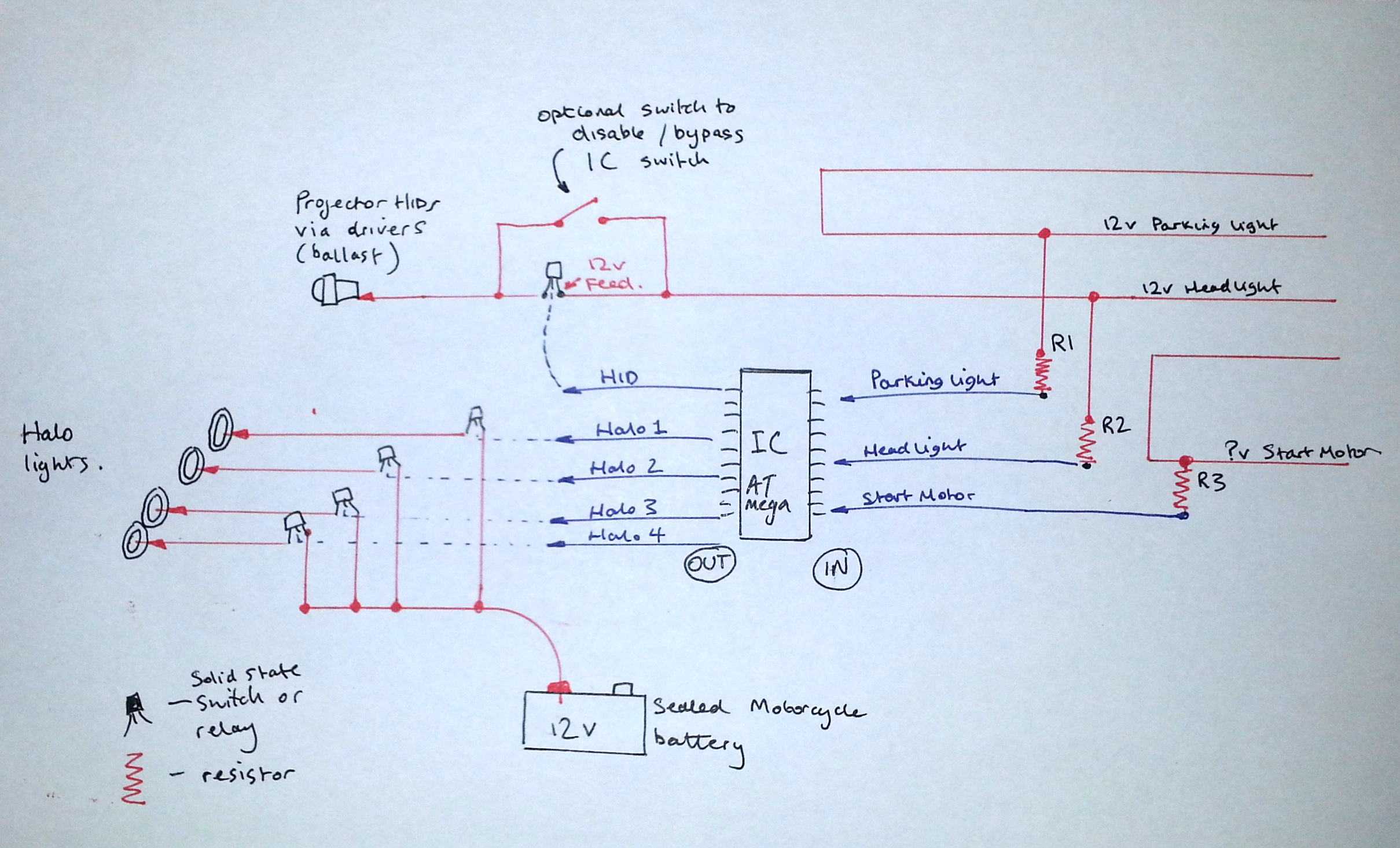 Motorcycle light-show mod - Motors, Mechanics, Power and CNC - Arduino ...