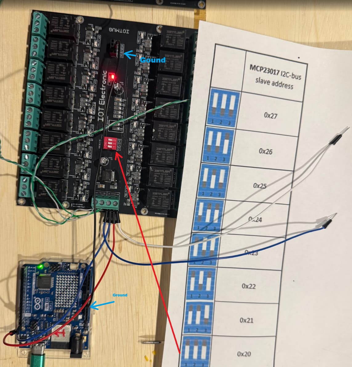 PCF8575 - Chain - No Communication - General Guidance - Arduino Forum