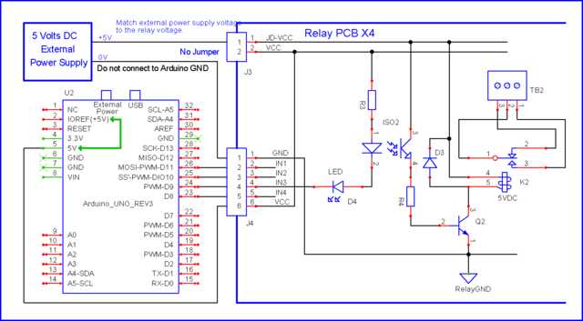 Using separate power source for JD-Vcc on relay module - Motors ...
