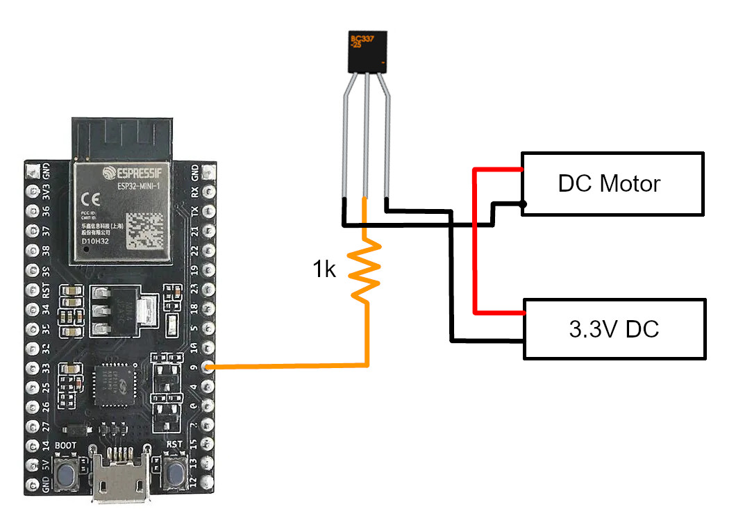 DC Motor Transitor Control with ESP32? - Motors, Mechanics, Power and ...