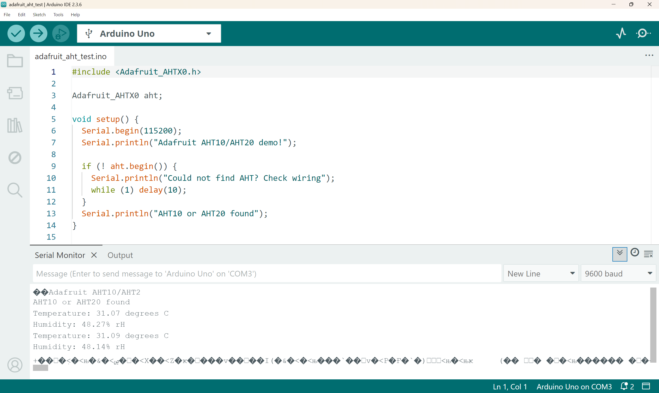 AHT10 temp and humidity sensor - Networking, Protocols, and Devices - Arduino Forum