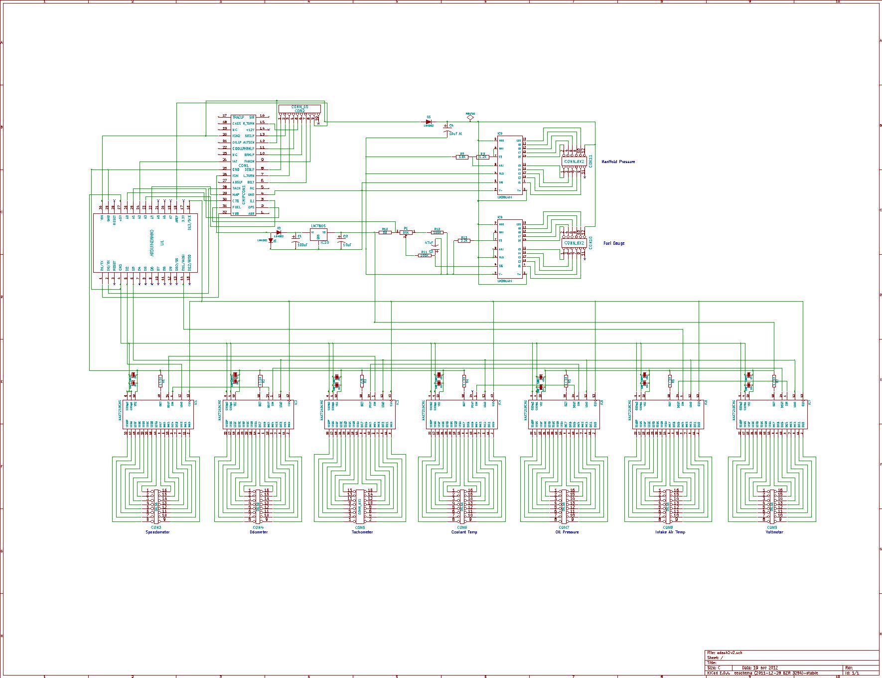 Can it be done... Arduino-based full Digital Auto Instrument Cluster ...