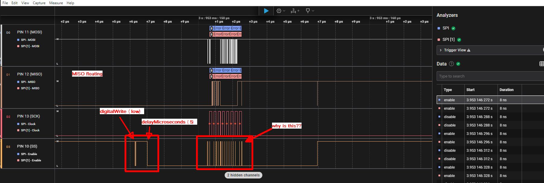 SPI Master - trouble with signal burst - Classic Nano - Arduino Forum