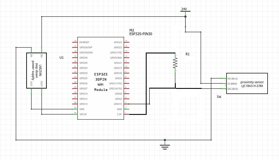 Can Anyone Help Regarding The Inductive Proximity Sensor Cable Line To