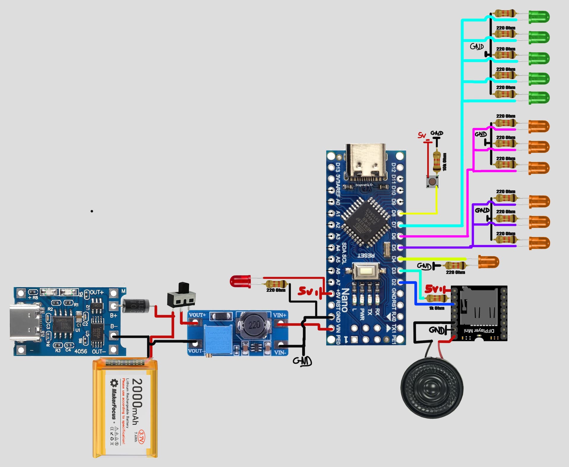 Problème led et son - Français - Arduino Forum