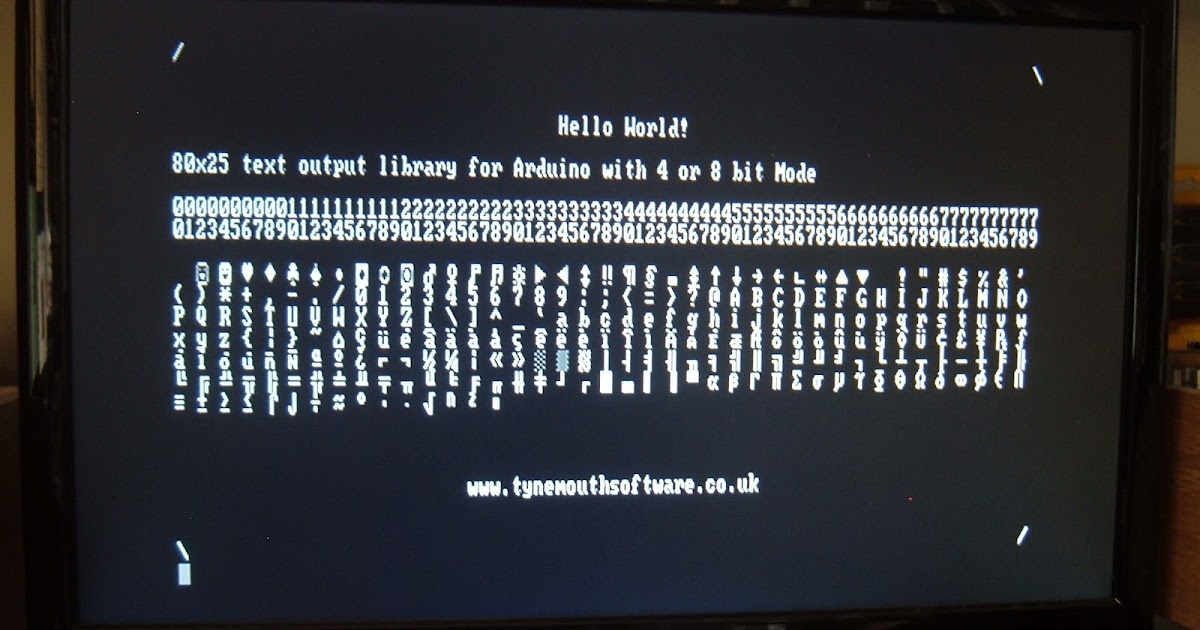 80x25 video display and PC keyboard interface - Showcase - Arduino Forum