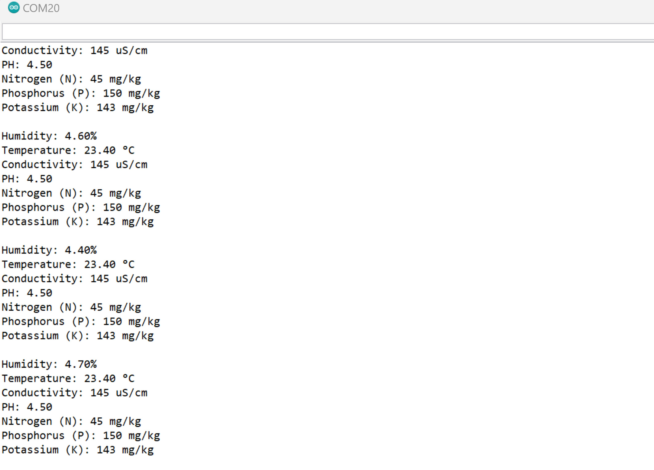 Soil sensor 7 in 1 print mixed values - Page 2 - Sensors - Arduino Forum