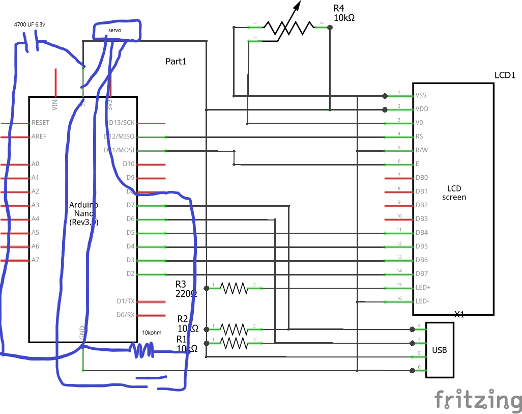 I Have A Project Im Working On Using A Ps2 Keyboard An Lcd And A Servo However The Servo Is