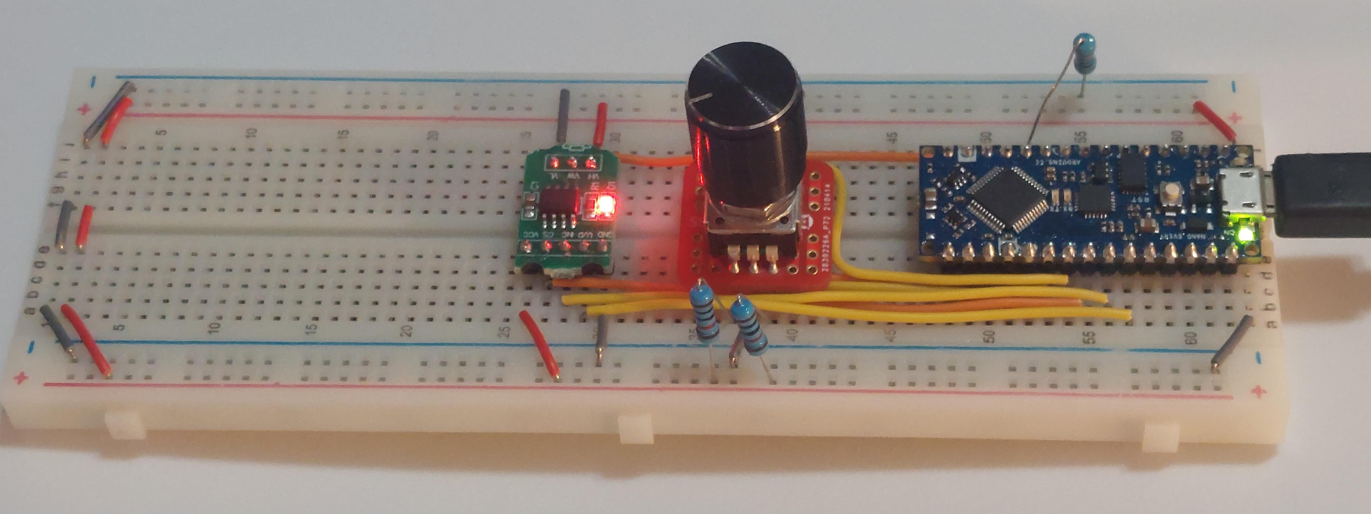 (Arduino Nano Every) Trying to read/calculate the resistance from X9C103P sensor - Programming ...