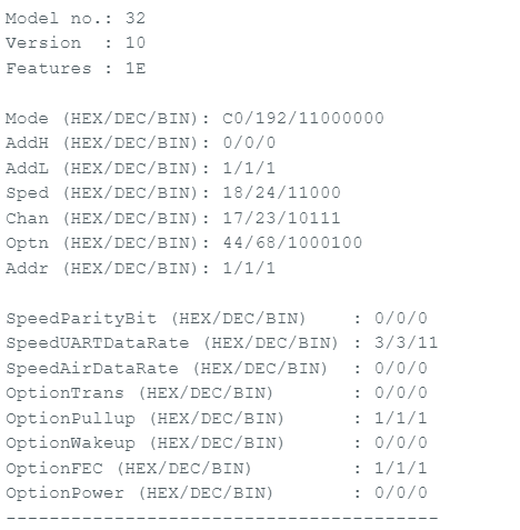 MEGA2560 and LoRa Ebyte E32 433 MHz problem - General Guidance - Arduino Forum