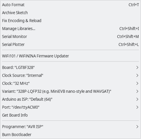 Cannot upload to LGT8F328P-LQFP32 - Uploading - Arduino Forum