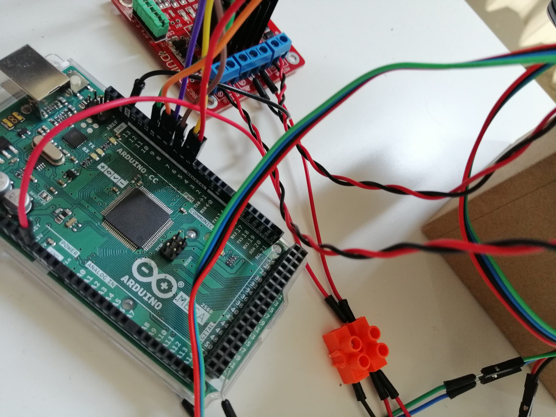 Controlling 2 DC Motors Via PWM by using L298N-h bridge driver - Motors ...