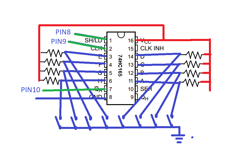 Programming 74hc165 - General Guidance - Arduino Forum