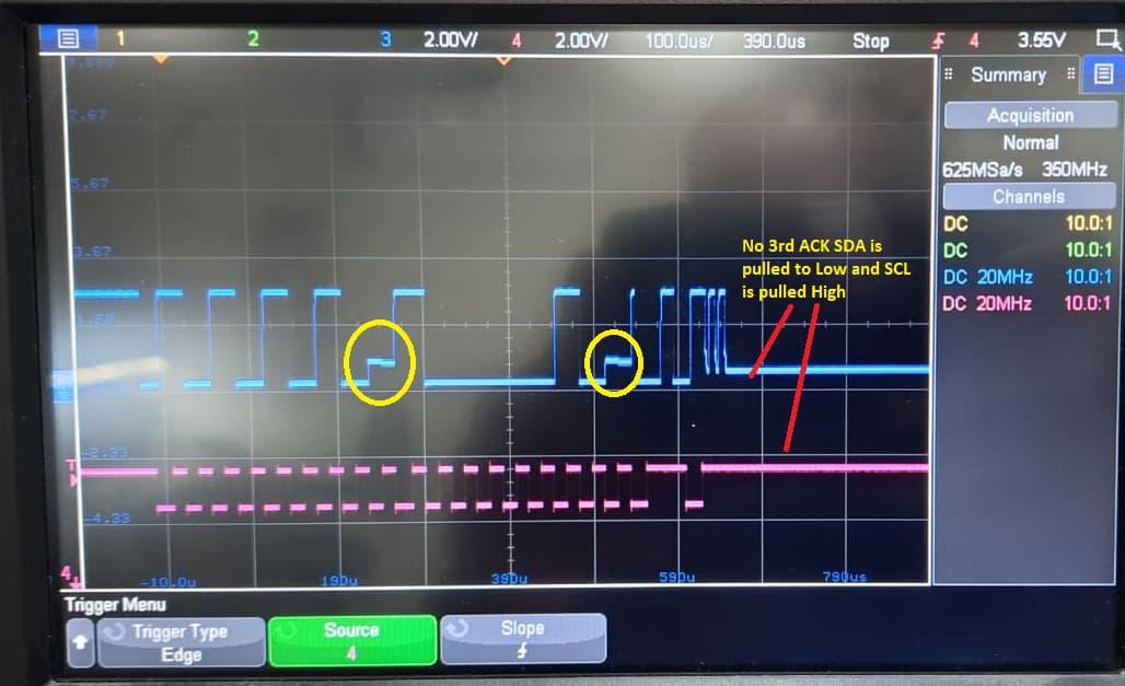 Is I2C clock is continuous or it depend on acknowledge from DUT - 3rd ...