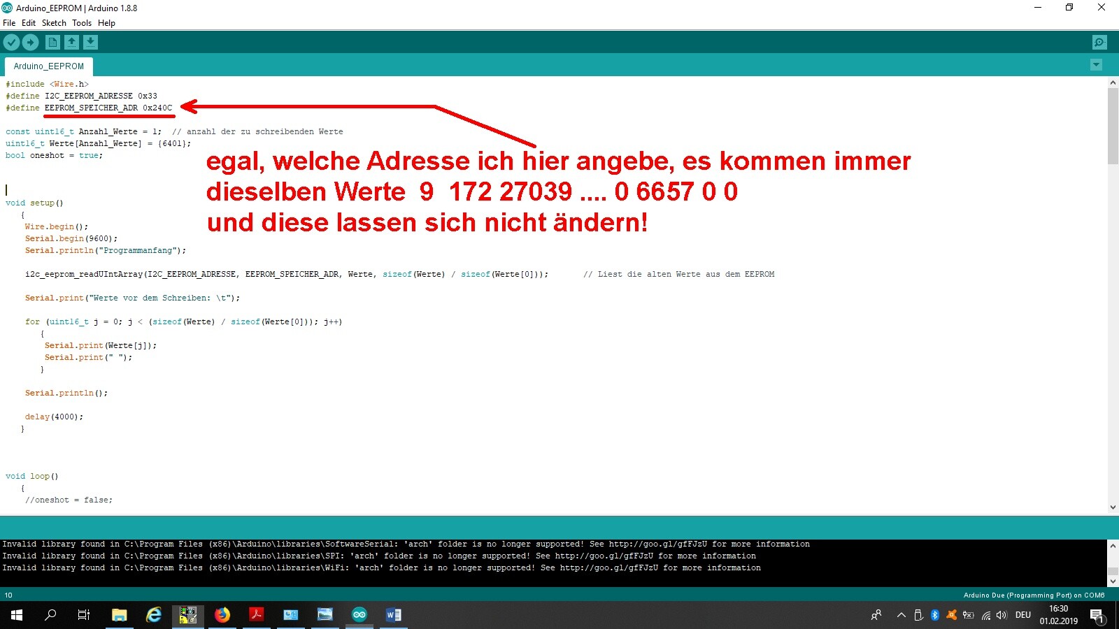 Integer array in eeprom eines sensors über i2c schreiben und lesen - Page 2 - Deutsch - Arduino ...