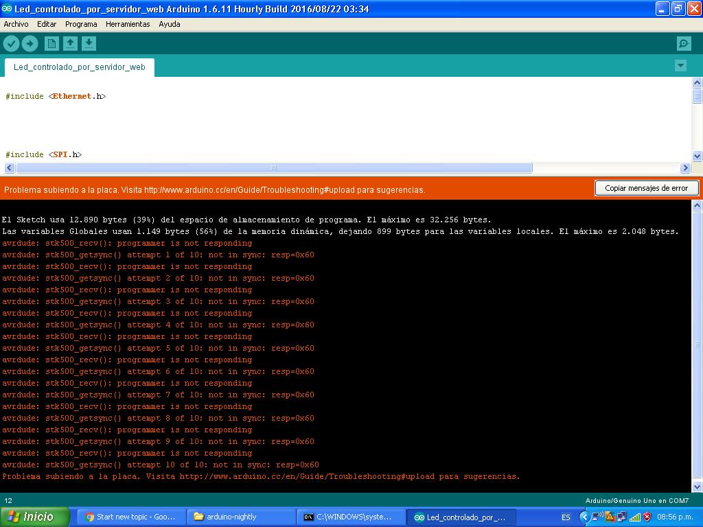 problemas con Ethernet - Software - Arduino Forum problemas con Ethernet - Software - Arduino Forum