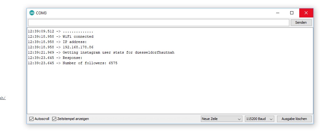 Instagram Counter ESP8266 mit Max7219 Hilfe Dringend - Page 3 - Deutsch - Arduino Forum