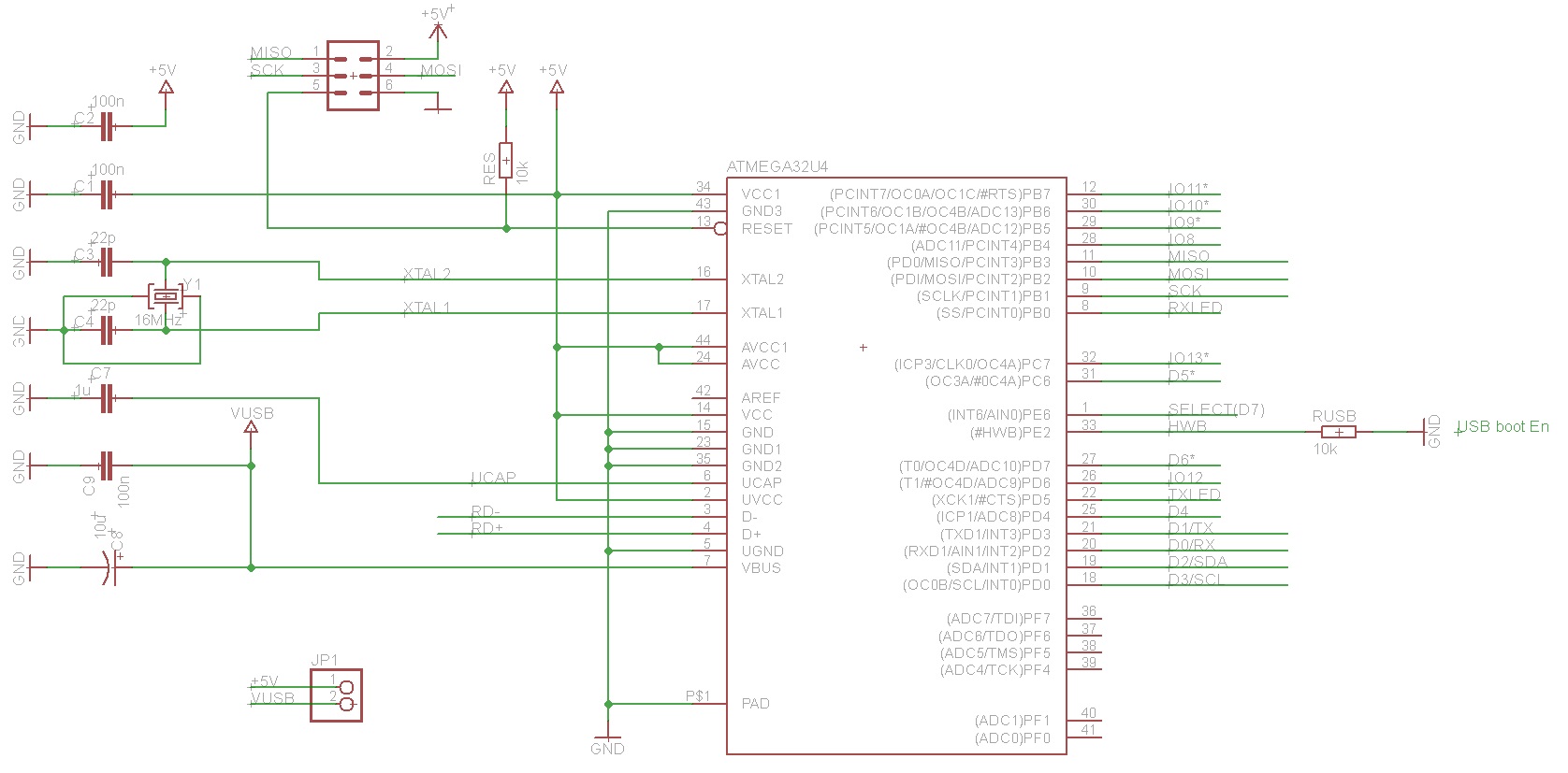 Standalone Atmega32u4 With Adc 3rd Party Boards Arduino Forum