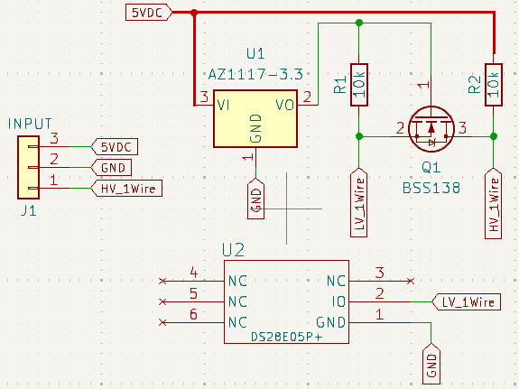 Using 3.3v 1-Wire device on 5v bus - Networking, Protocols, and Devices ...