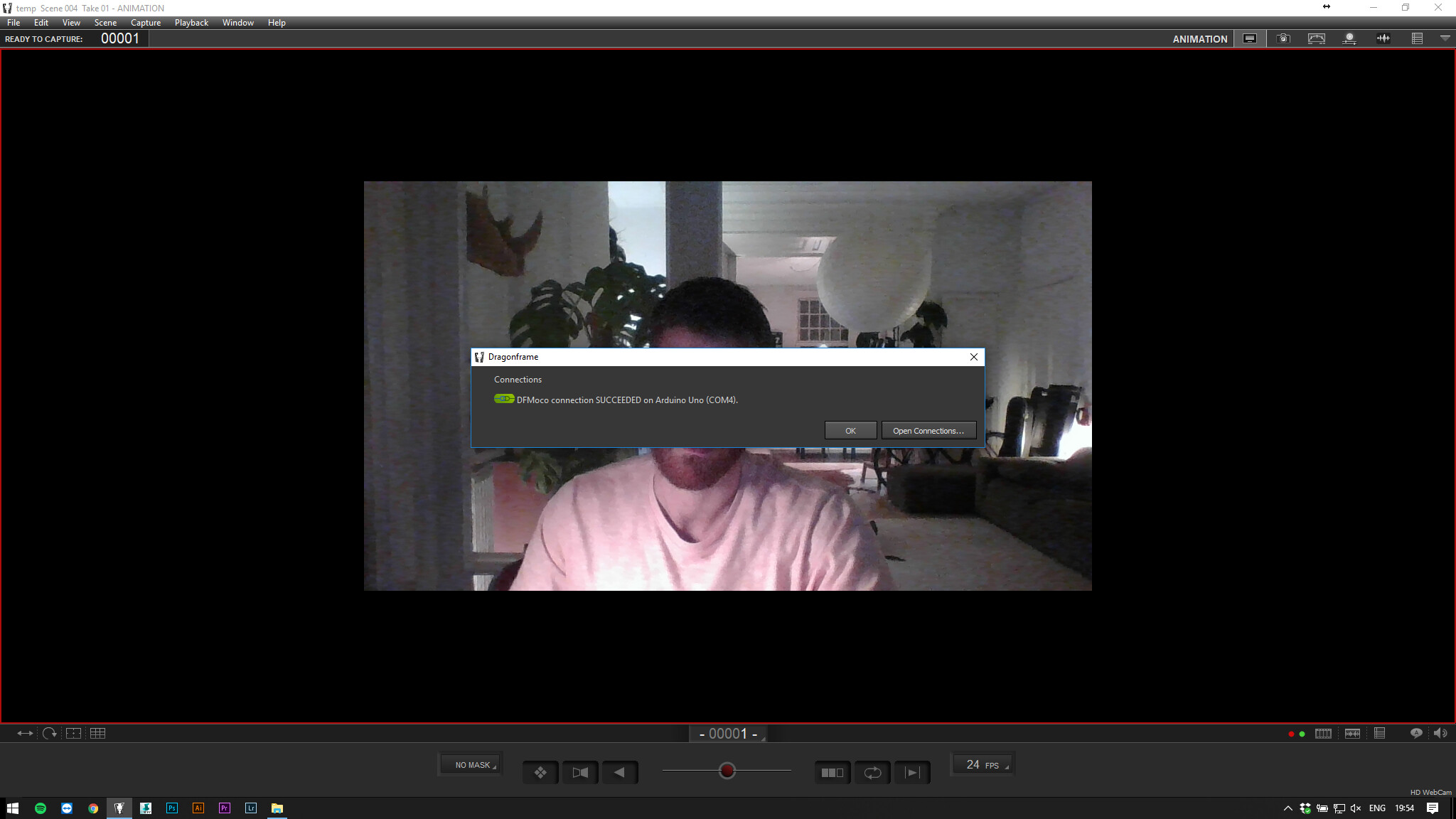 Configuring CNC shield V3 for use with Dragonframe animation software ...