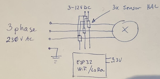 Messure 3 pase Amps with HALL sensor - General Guidance - Arduino Forum