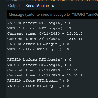 When I unplug USB and plug back again, RTC is set to initial time - UNO ...