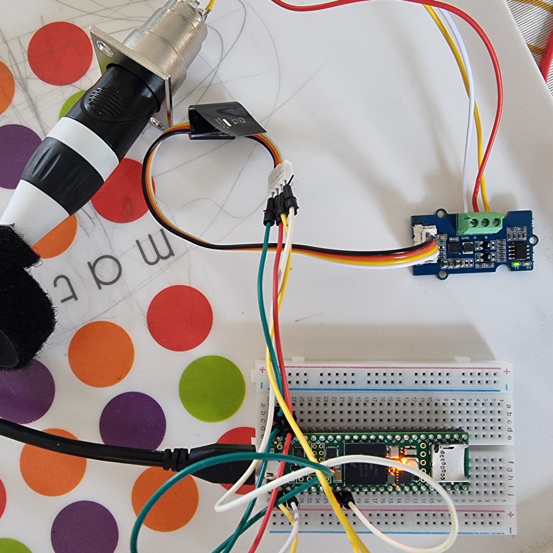 DMX Sender problem - Teensy 4.1 - Grove RS485 module (MAX13487E) and TeensyDMX library - General ...