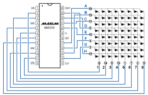 48 Individually controlled LEDs to create a blinking starry background - LEDs and Multiplexing ...