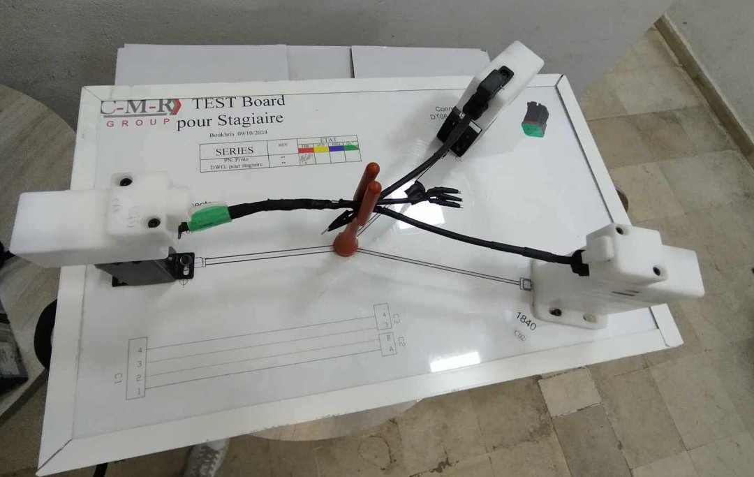 Cable harness tester with 3 connectors
