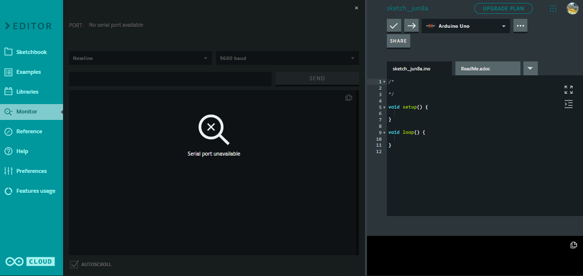 Is there anyway to open serial monitor on full-screen on web editor ...
