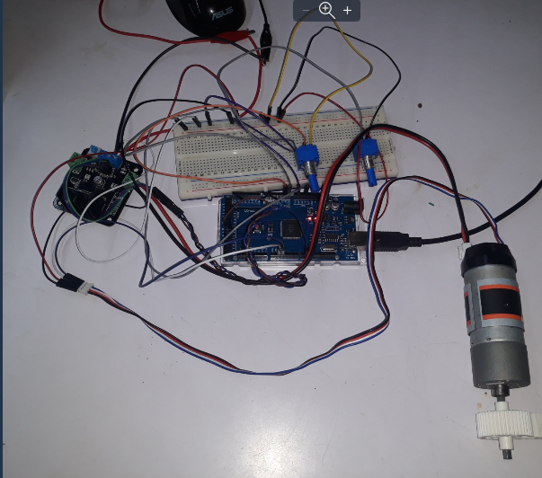 Controlling Speed and angle of DC Motor with encoder simultaneously ...