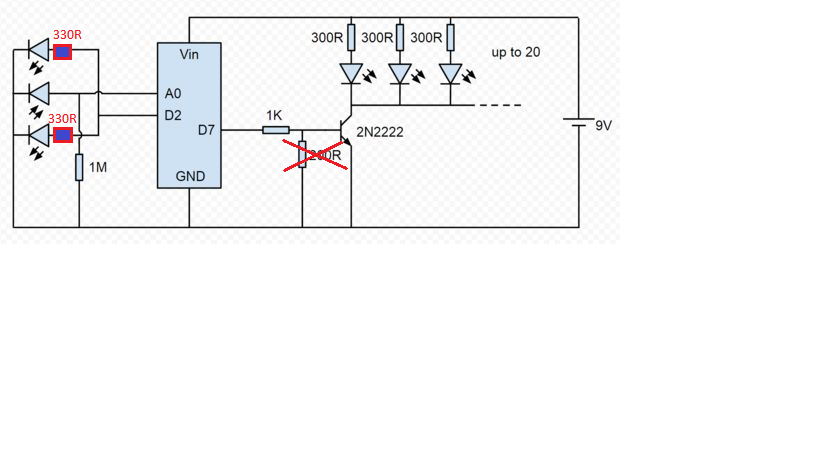 Powering up multiple modules of LEDs & IR receivers/emitters - LEDs and ...