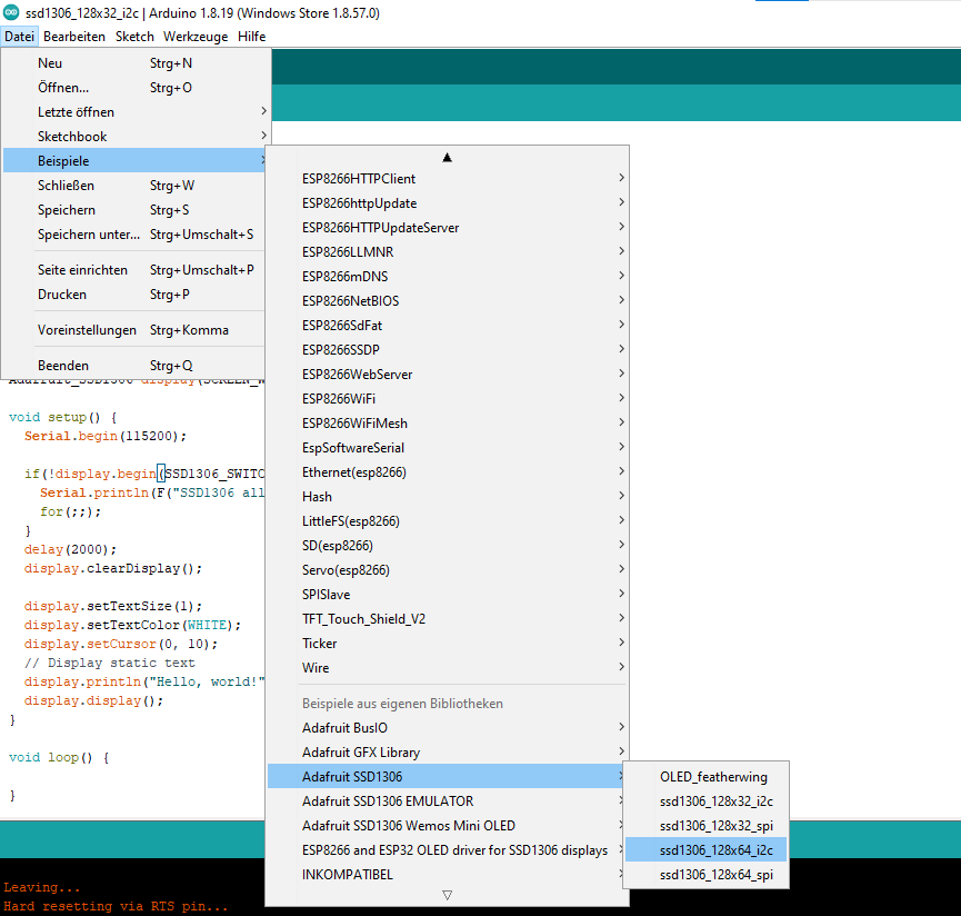 Display zeigt nichts an - Deutsch - Arduino Forum