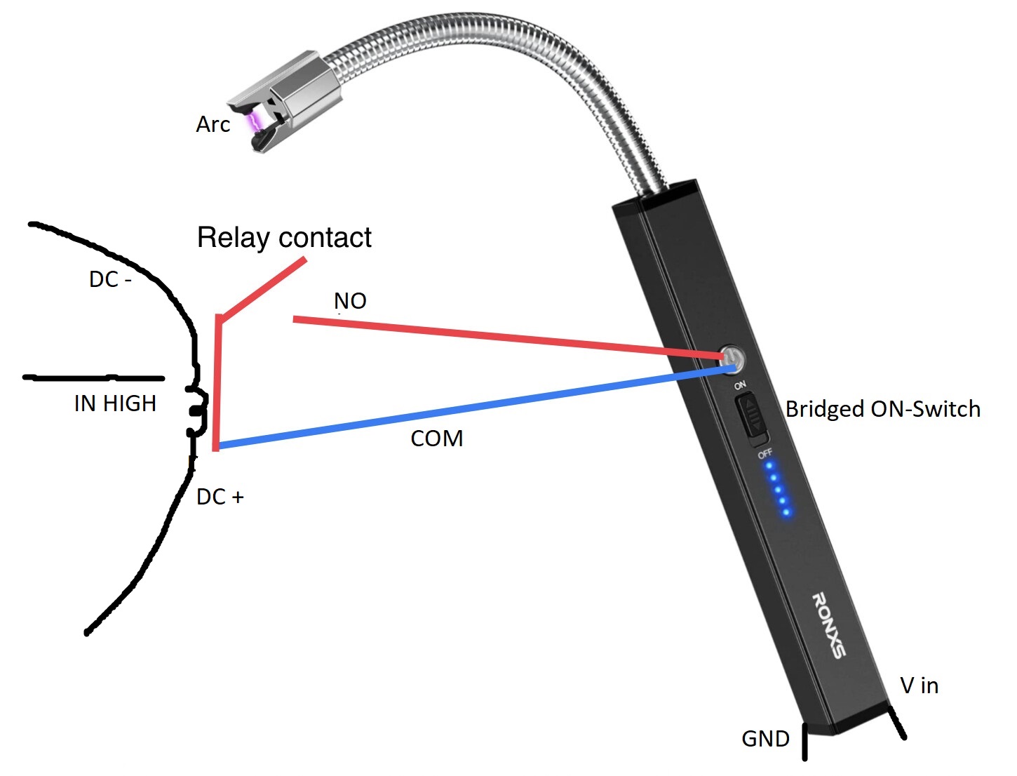 Update 05/16/ How to design arc lighter? (powerbank 5 V) - Device ...