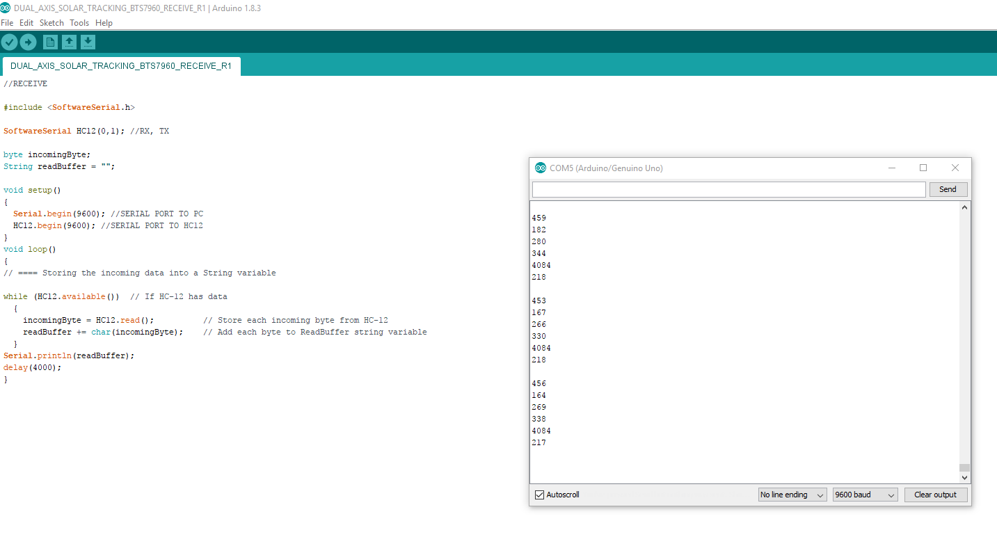 HC-12 TRANSMITTER TO HC-12 RECEIVER, CONVERT ANALOG VALUES BACK TO INTEGER - Programming ...