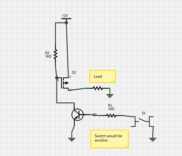 Driving a P Channel MOSFET from arduino - General Electronics - Arduino ...