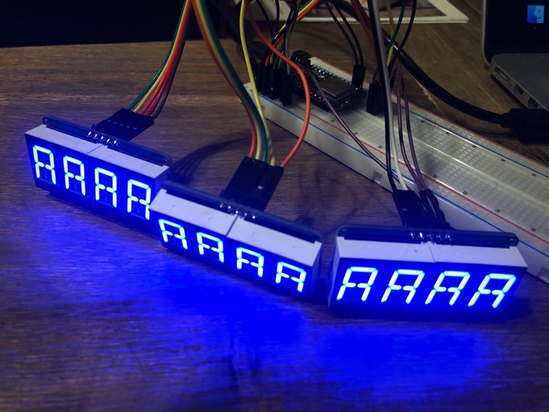Best way to iterate through single character buffer to chained displays? - Programming - Arduino ...