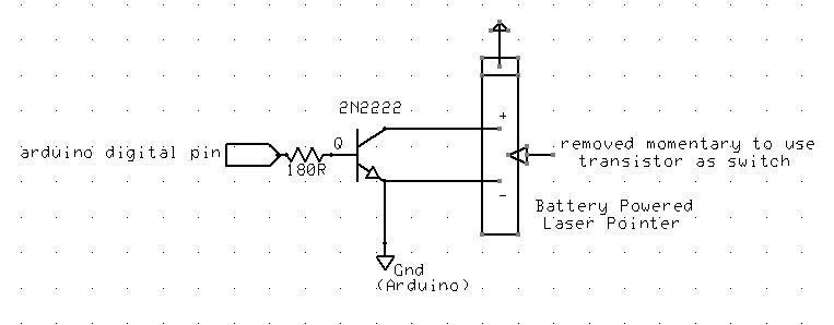 Transistor as switch for battery powered laser pointer - LEDs and ...