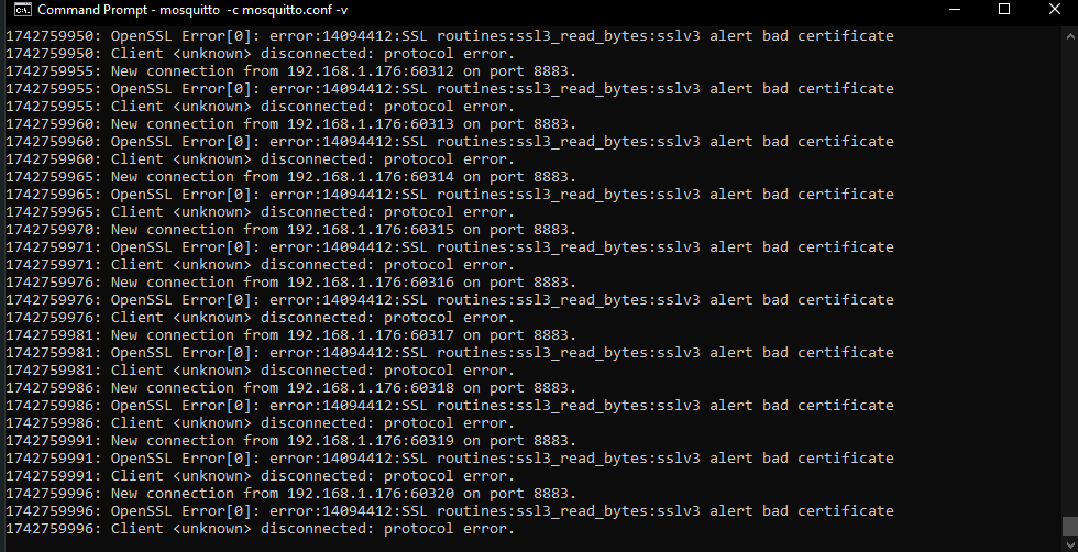 M5StickCPlus MQTT with TLS (using Self Signed CA Cert) Error - General Guidance - Arduino Forum