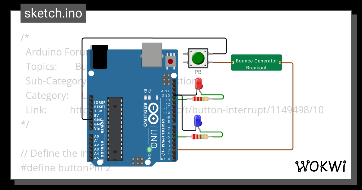 Button + Interrupt - Programming Questions - Arduino Forum